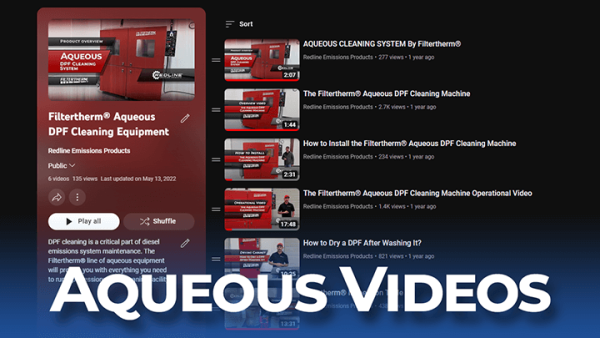 Aqueous DPF Cleaning Process - Filtertherm for Fleets